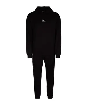 EA7 Logo-print Tracksuit Set - Black