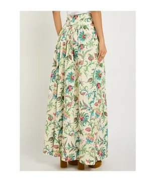 Etro Floral-print Cotton-poplin Maxi Skirt
