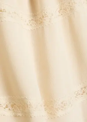 REFORMATION Laverna Lace-trim Chiffon Midi Dress