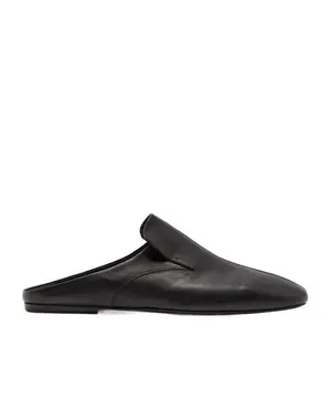 Dries Van Noten Leather Mules - Black