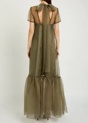 Staud Calluna Tiered Organza Gown