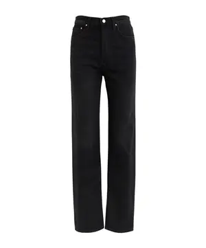 TOTEME Classic Cut Straight-leg Jeans - Black
