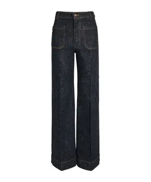 Victoria Beckham Alina Flared-leg Jeans - Black