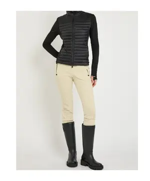 Moncler Quilted Shell And Jersey Jacket