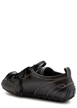 Simone Rocha Ballerina Grip Leather Sneakers