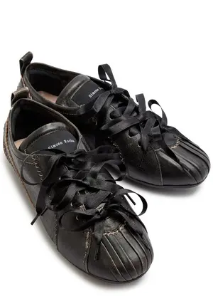 Simone Rocha Ballerina Grip Leather Sneakers