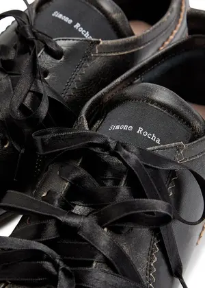 Simone Rocha Ballerina Grip Leather Sneakers