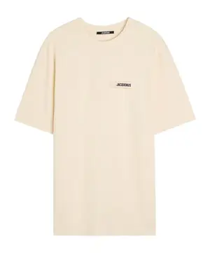 Jacquemus Le T-shirt Gros Grain Cotton T-shirt - White