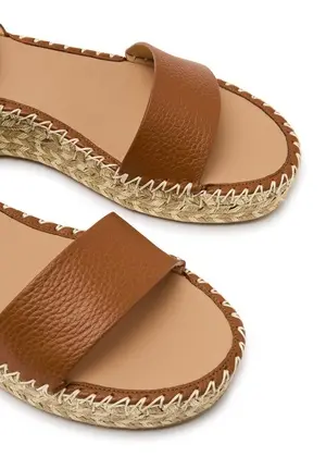 Valentino Garavani Rockstud 50 Leather Wedge Espadrilles