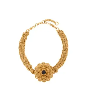 Chloé The Feather Flower Necklace - Yellow
