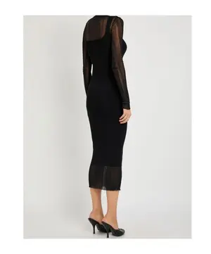 Sportmax Ribbed Fine-knit Midi Dress
