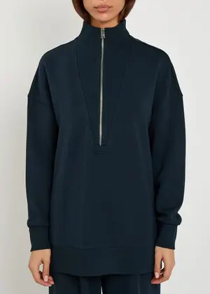 Varley Masie Half-zip Stretch-jersey Sweatshirt