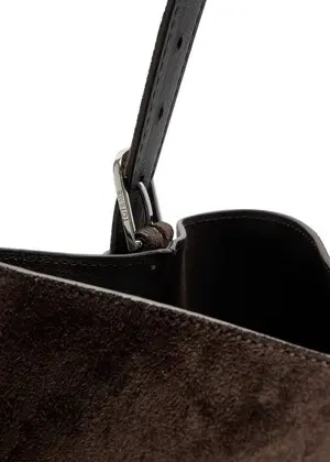 TOTEME Belted Suede Tote