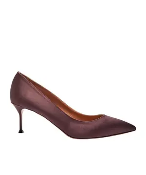 AQUAZZURA Purist 65 Satin Pumps - Red