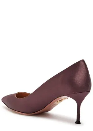 AQUAZZURA Purist 65 Satin Pumps