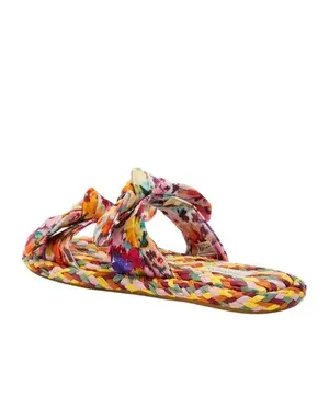 Zimmermann Carousel Printed Raffia Sliders