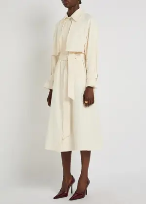Herno Belted Woven Trench Coat