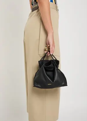 Loewe Metallic Clutch - Black
