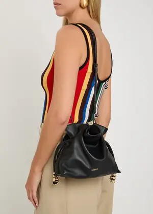 Loewe Metallic Clutch - Black