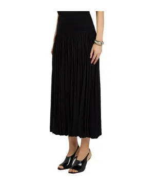 TOTEME Gathered Crepe-jersey Midi Skirt