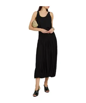 TOTEME Gathered Crepe-jersey Midi Skirt