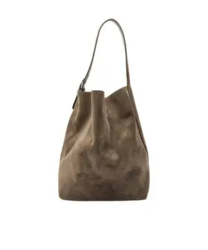 TOTEME Suede Tote Bag - Brown
