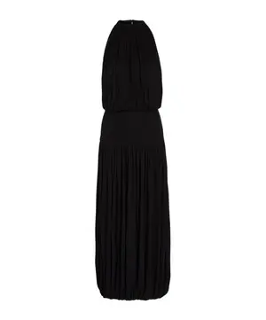 TOTEME Gathered Jersey Maxi Dress - Black