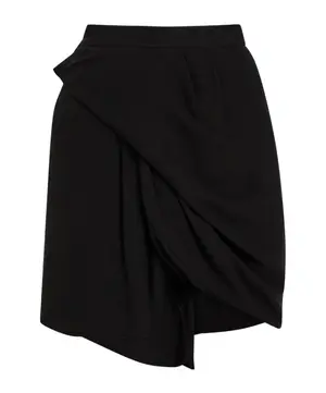 VIVIENNE WESTWOOD Zora Crepe Mini Wrap Skirt - Black
