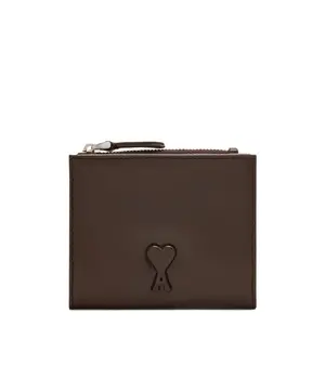 AMI Paris Zipped Bi-fold Wallet