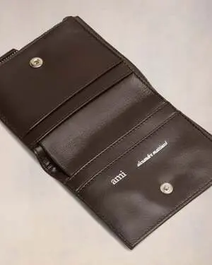 AMI Paris Zipped Bi-fold Wallet