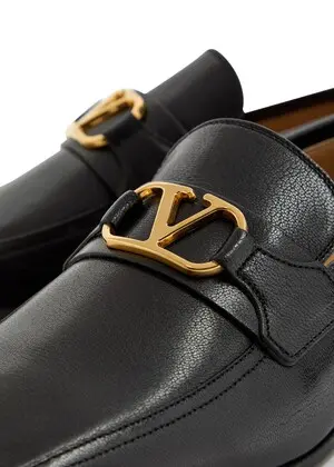 Valentino Garavani Grained Leather Loafers