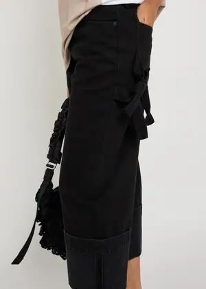 Simone Rocha Turn-up Straight-leg Cropped Jeans