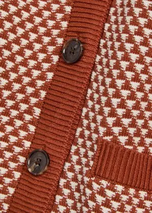Varley Elmwick Patterned Cotton-knit Cardigan
