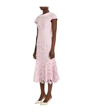 SELF-PORTRAIT Guipure Lace Midi Dress