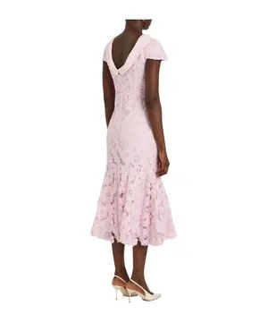 SELF-PORTRAIT Guipure Lace Midi Dress