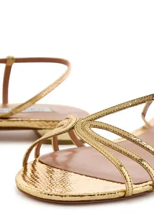 AQUAZZURA Metallic Sandals