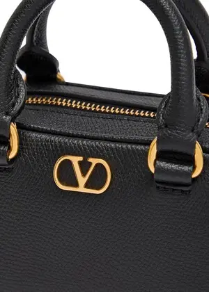 Valentino Garavani Mini Pebbled Leather Top Handle Bag