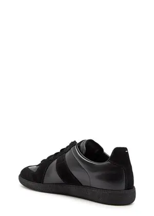 MAISON MARGIELA Replica Panelled Leather Sneakers - Black