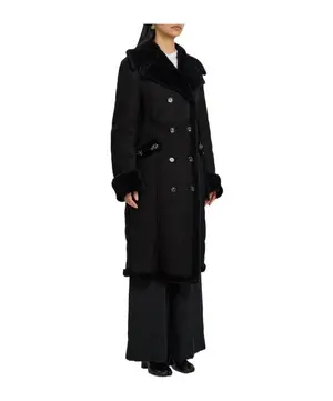 Simone Rocha Double-breasted Shearling Coat