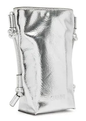GANNI Metallic-finish Crossbody Bag