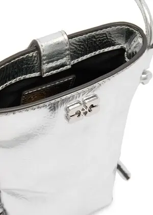 GANNI Metallic-finish Crossbody Bag