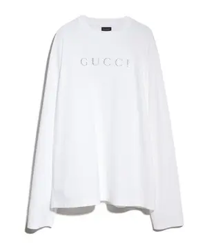Gucci Glitter Logo Long Sleeve T-shirt
