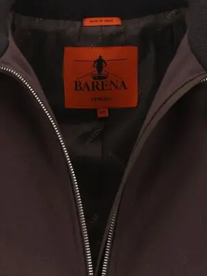 Barena Venezia Zip-up Bomber Jacket With High Collar And Ribbed Trim