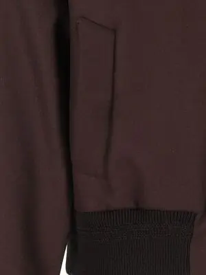 Barena Venezia Zip-up Bomber Jacket With High Collar And Ribbed Trim