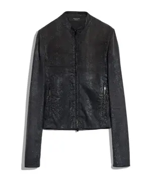 Gucci Cotton Viscose Jacket With Python Effect