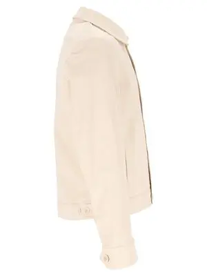 Barena Venezia Collarless Jacket With Button-front And Patch Pocket