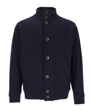 Barena Venezia Caopian Buttoned Knitted Jacket - Navy