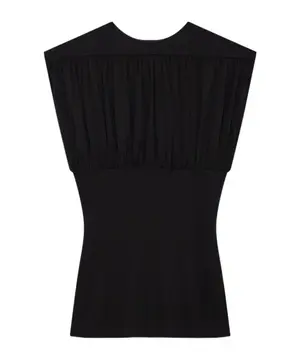 ANINE BING Sleeveless Knit Top With High Neck