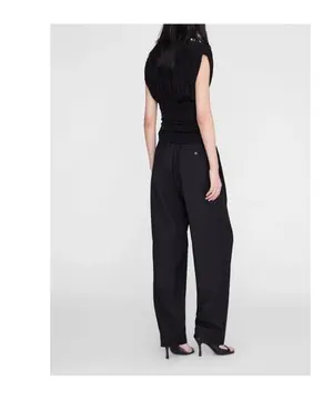 ANINE BING Sleeveless Knit Top With High Neck
