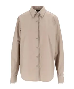 Fabiana Filippi Long-sleeve Shirt With Snap Closures - Nude